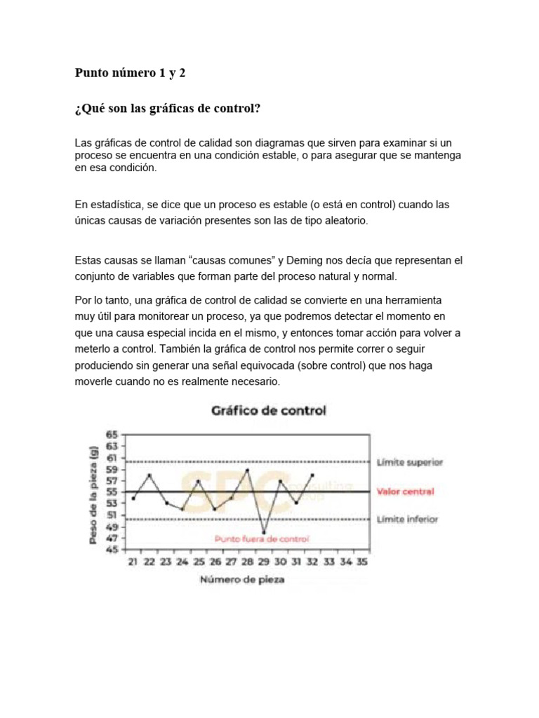 Qué Son Las Gráficas de Control | PDF