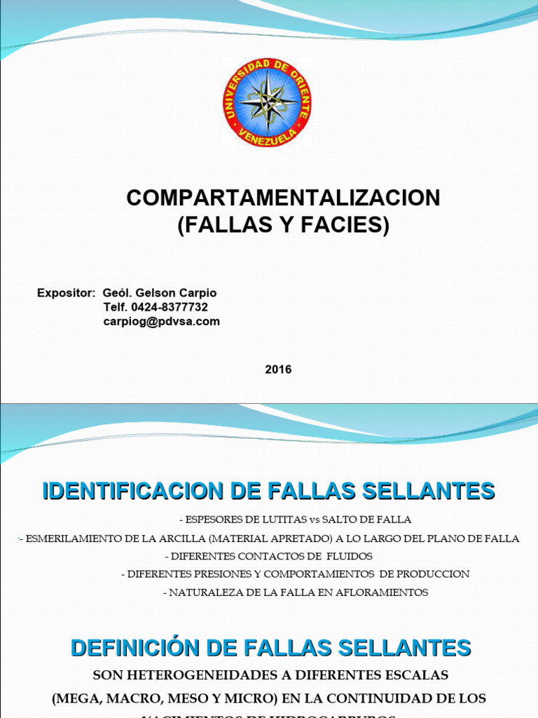 Capacidad Sellante de Las Fallas | PDF | Ciencias de la Tierra | Geología