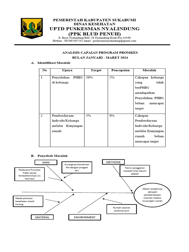 ANALISIS TRIWULAN CAPAIAN PROGRAM PROMKES JAN-MAR 2024 | PDF