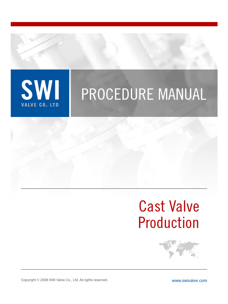 SWI Procedure Cast | PDF | Valve | Heat Treating