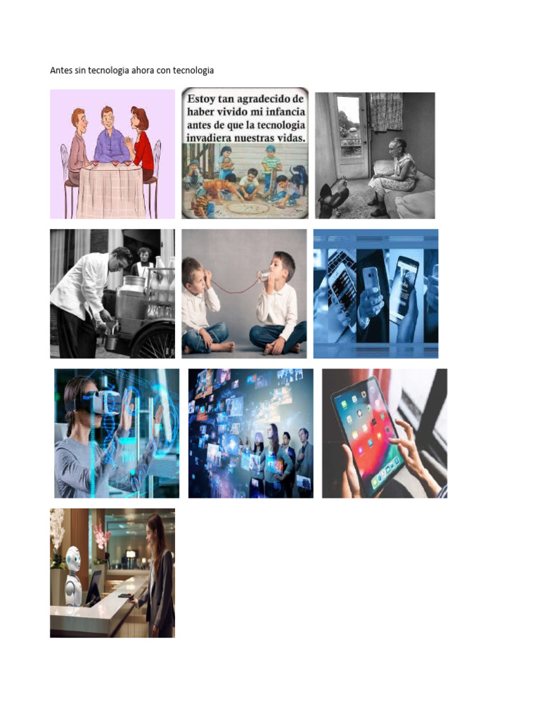 Antes Sin Tecnologia Ahora Con Tecnologia y El Viaje de Cristobal Colon ...