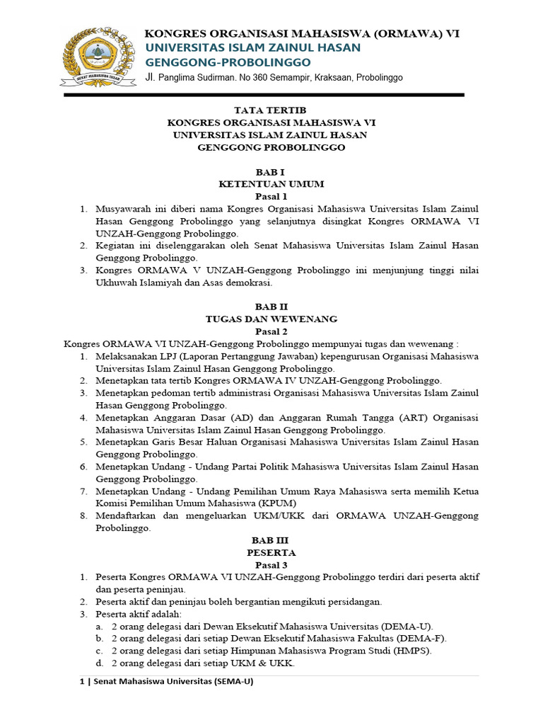 Draf Kongres Vi | PDF