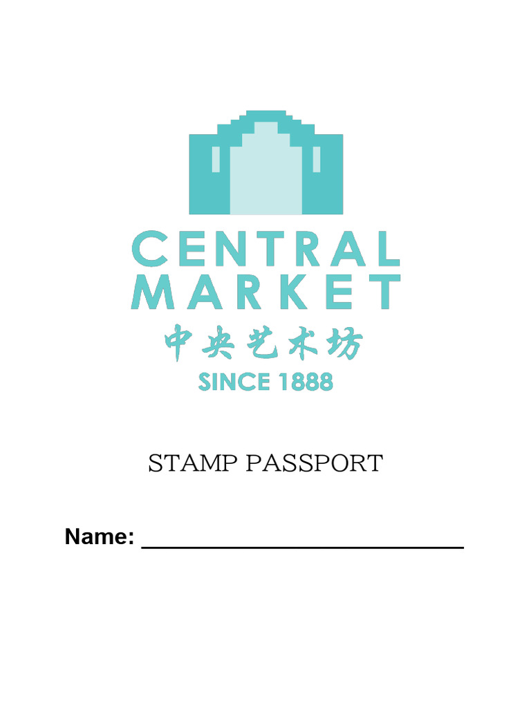 KL Central Market Stamp Passport (Age 6-8) | PDF | Art