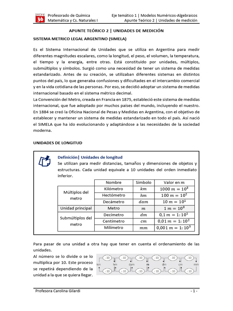 Apunte Teorico 2 SIMELA | PDF | Volumen | Notación