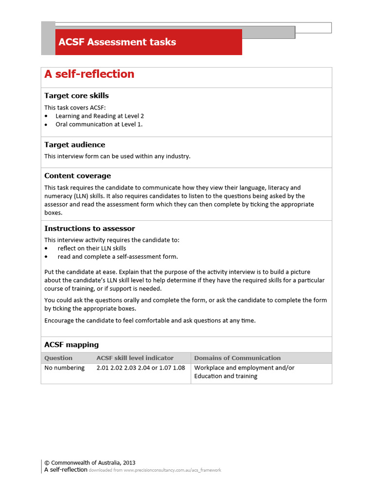 A self-reflection | Download Free PDF | Cognition | Human Communication