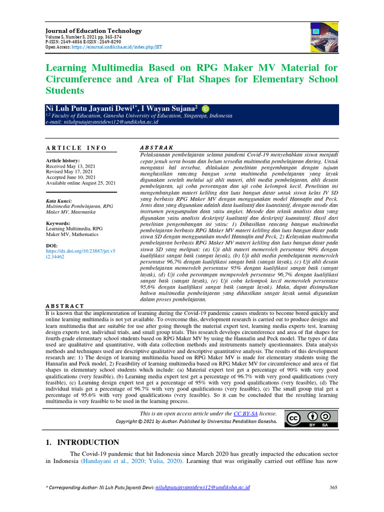 Jetmanager,+5 +JET+VOL +5,+NO +3+Luh+Putu+Jayanti+Dewi+366-375 | PDF | Educational Technology ...