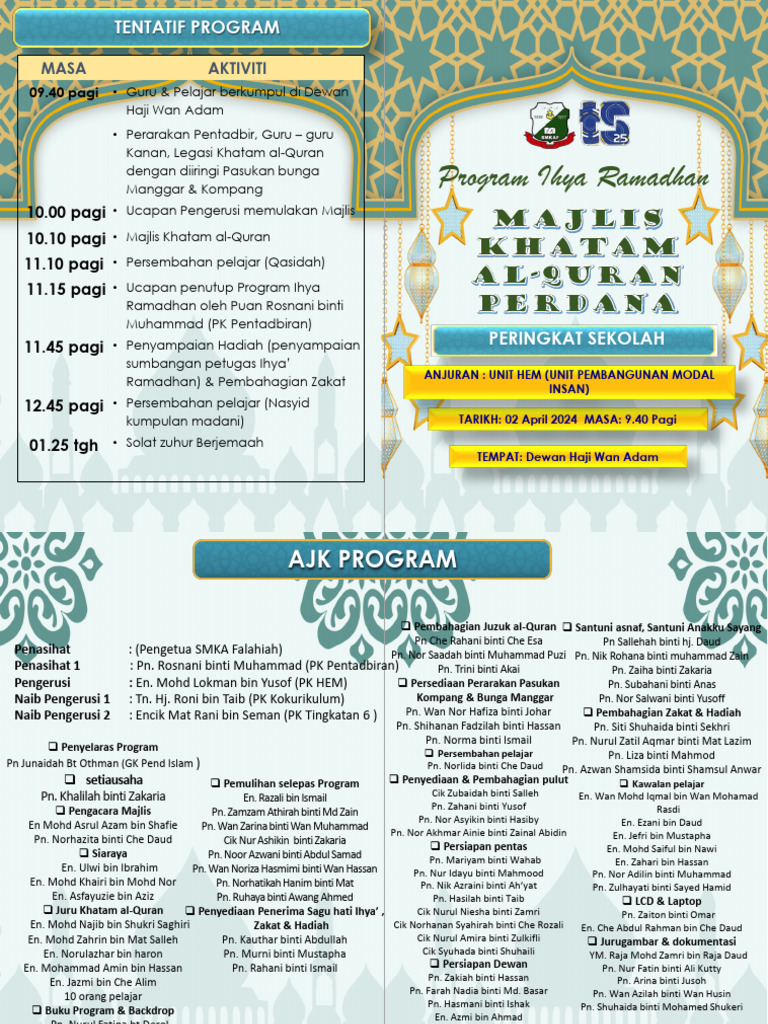 Buku Program Khatam Al Quran | PDF