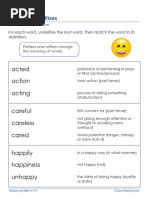 Grade 3 Prefix Suffix Root Words 1 | PDF | Morphology | Syntax