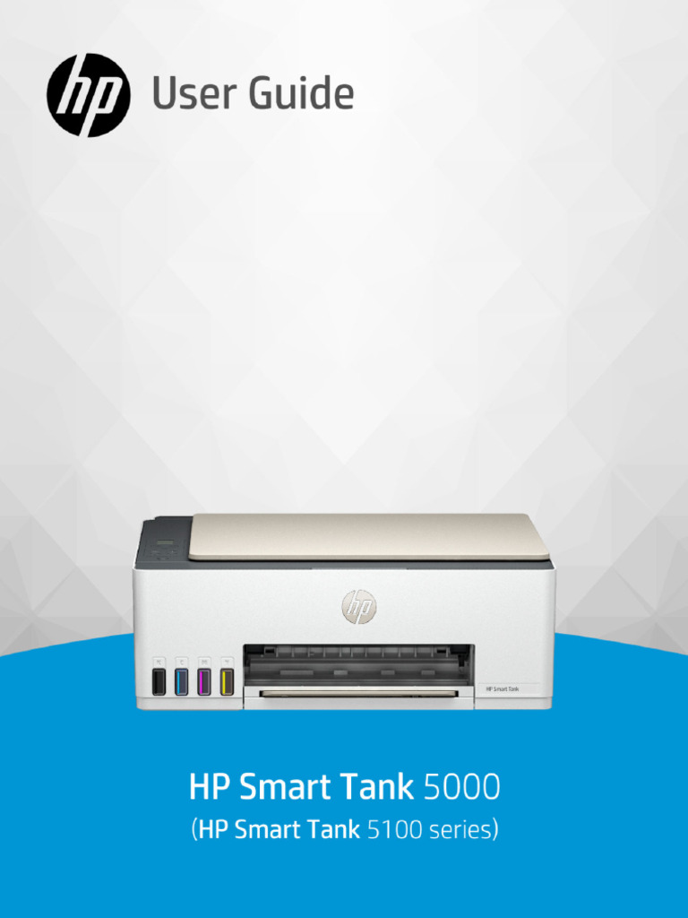 HP Printer HP SMARTTANK5000 Owners Manual | PDF | Printer (Computing) | Computer Network
