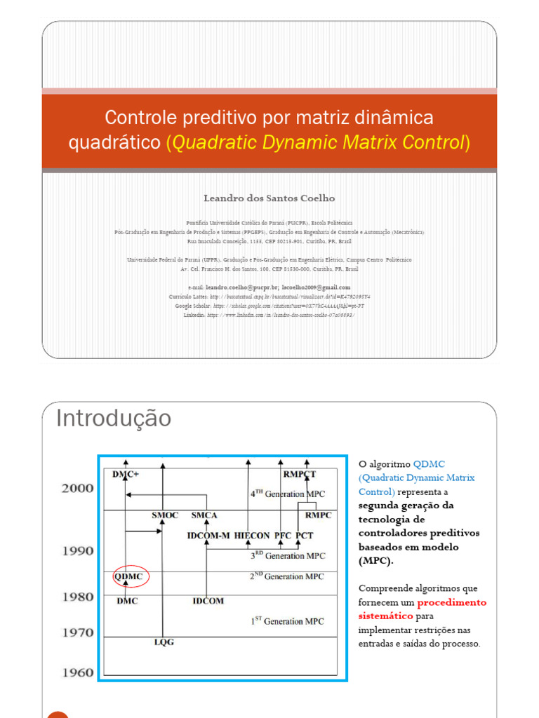 25 UFPR CA Controle Preditivo Por Matriz Dinâmica Quadrático (Quadratic ...