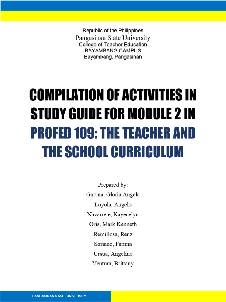 Module 2 Final | Download Free PDF | Curriculum | Learning