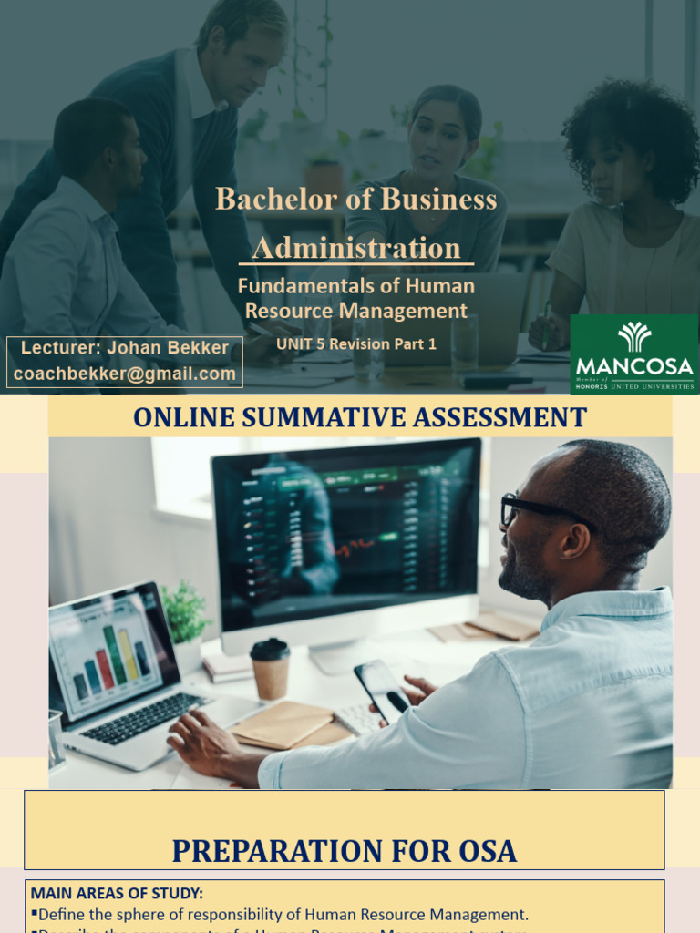 FHR Unit 5 - Assess Prep Part 1 | PDF | Human Resource Management ...