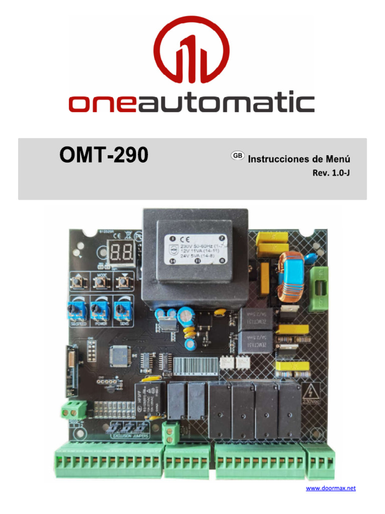Manual Tarjeta Strong300 Omt-290 | PDF
