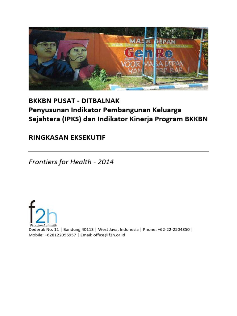 Indikator Pembangunan Keluarga Sejahtera (IPKS) | PDF