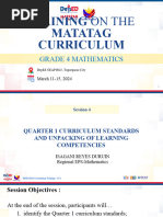Matatag Curriculum Guide For Grade 1 10 Mathemathics | PDF | Learning ...