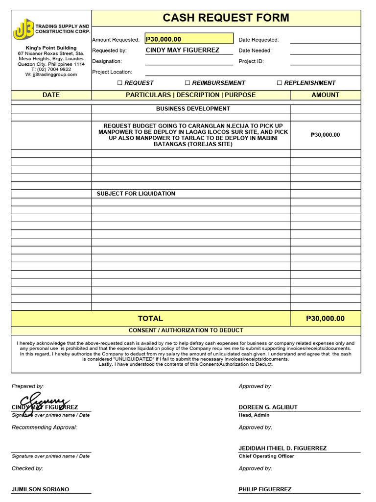 JJ3 Office Forms - Copy | Download Free PDF | Receipt | Business