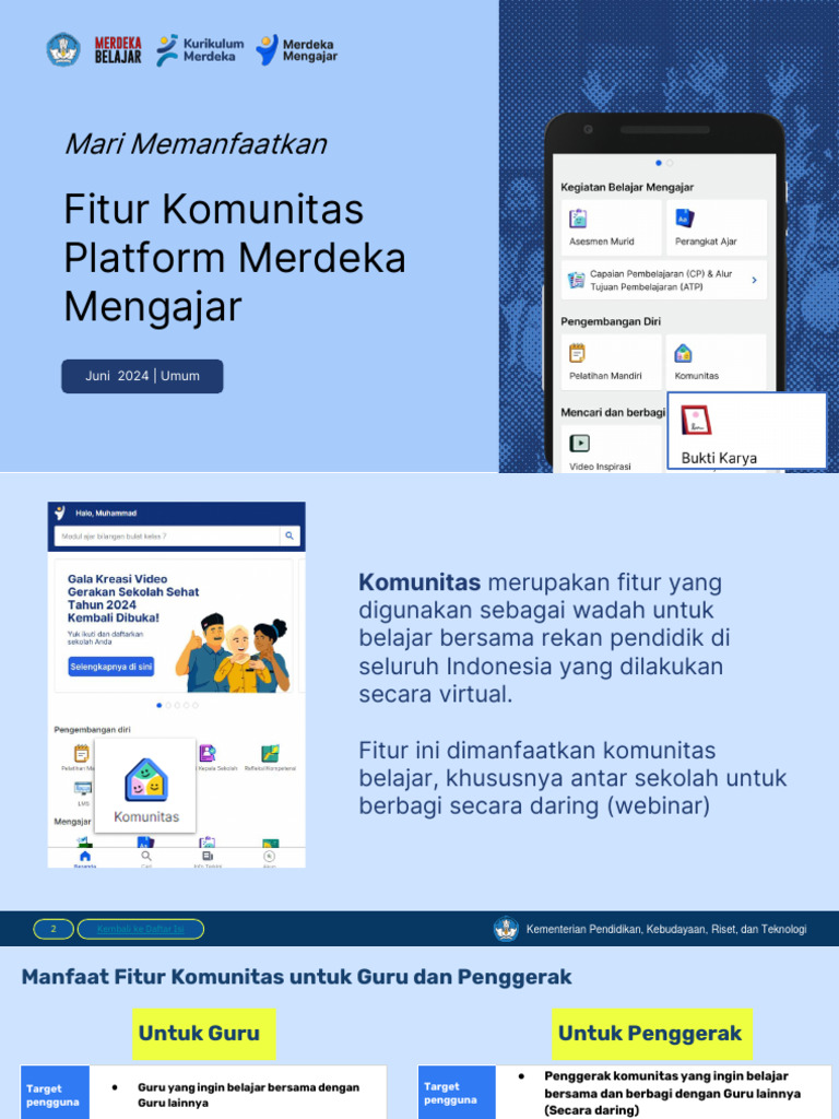 (Juni) Materi Fitur Komunitas PMM (2024) | PDF | Karier & Perkembangan ...