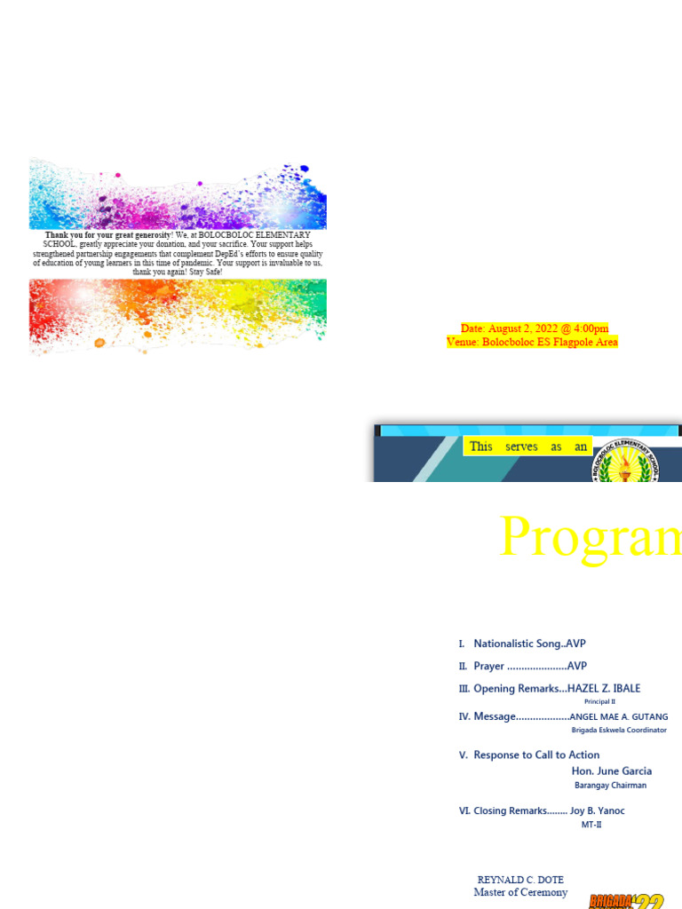 Brigada Eskwela Program | PDF