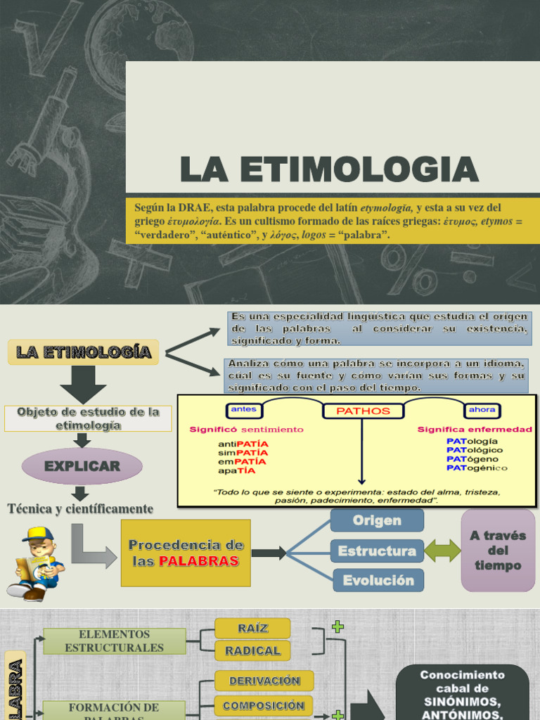 Etimología: Origen y Formación de Palabras | PDF | Palabra | Lingüística