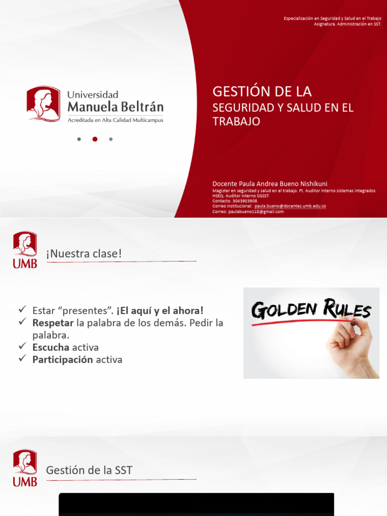 Unidad Didáctica 2 Clase No.3 | PDF | Riesgo | Seguridad y salud ocupacional