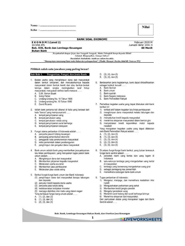 Soal LKB Dan LKBB | PDF