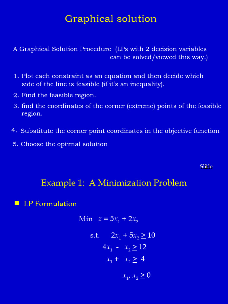 Unit-5 Graphical Solution | PDF | Mathematical Optimization | Mathematics Of Computing