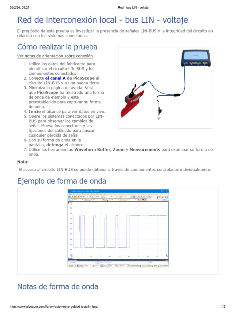 Prueba de Señales en Bus LIN | PDF | Red eléctrica | Informática