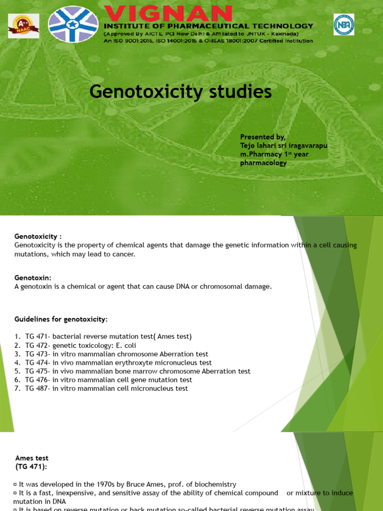Geno Toxicity | PDF | Biological Processes | Biotechnology