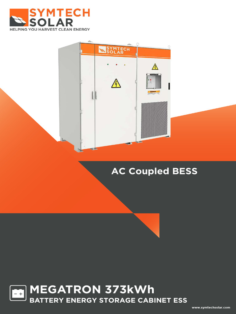 373kWh MEGATRON Battery Energy Storage Cabinets Datasheet 2022 Symtech Solar V3.22 | PDF ...
