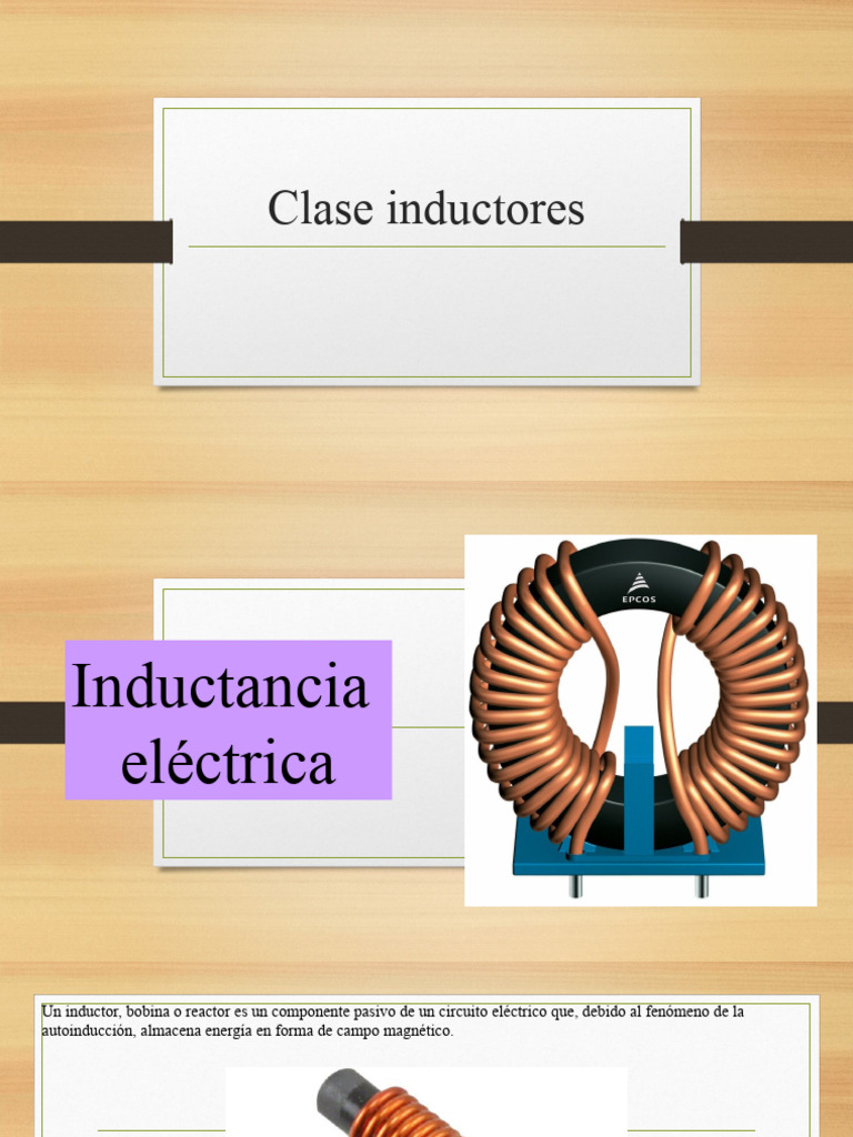 Clase Inductores Sem 124 | PDF | Inductor | Inductancia