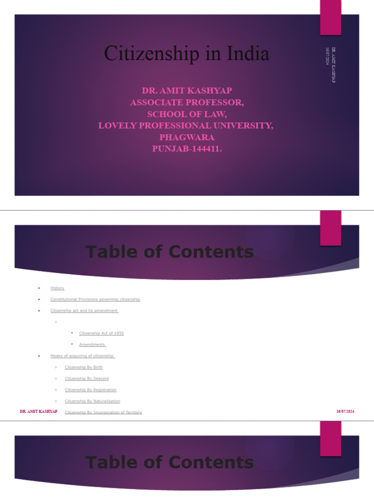 Overview of Citizenship in India | PDF | International Relations | Nation