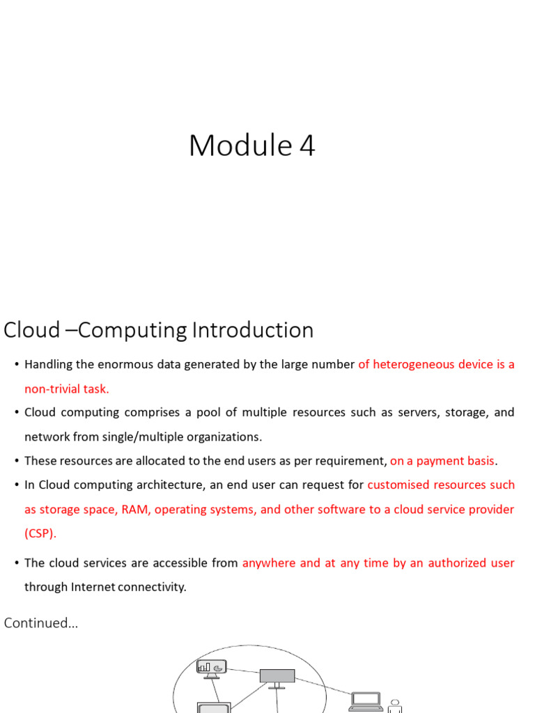 Module 4 - IOT | PDF | Cloud Computing | Virtualization