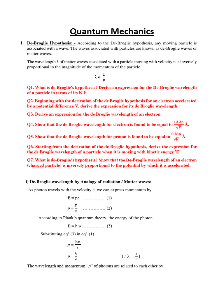Unit-4 Quantum Mechanics and Qauntum Computing | PDF | Spin (Physics ...