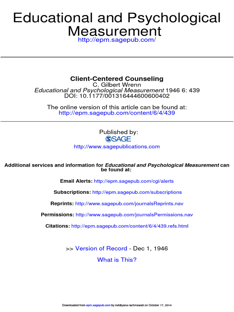 Client-Centered Counseling | PDF | Counseling Psychology | Hypothesis