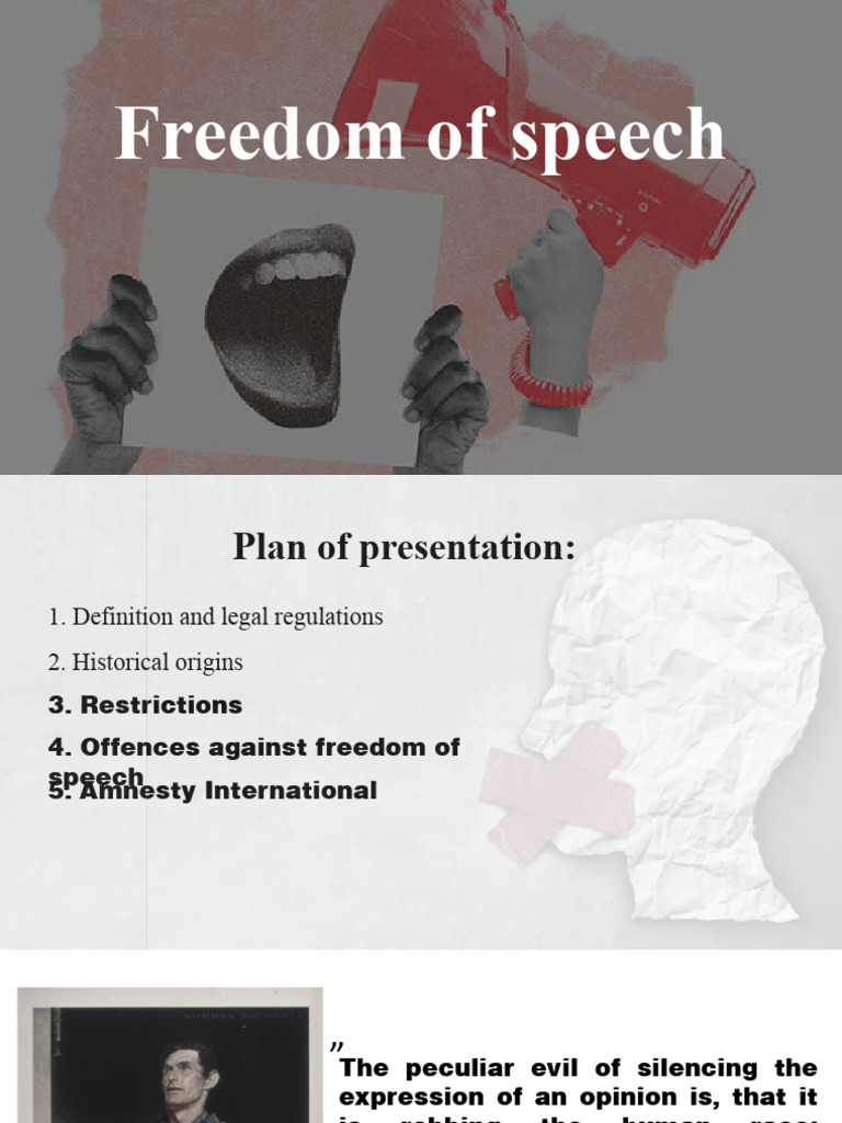 Freedom of Speech | PDF