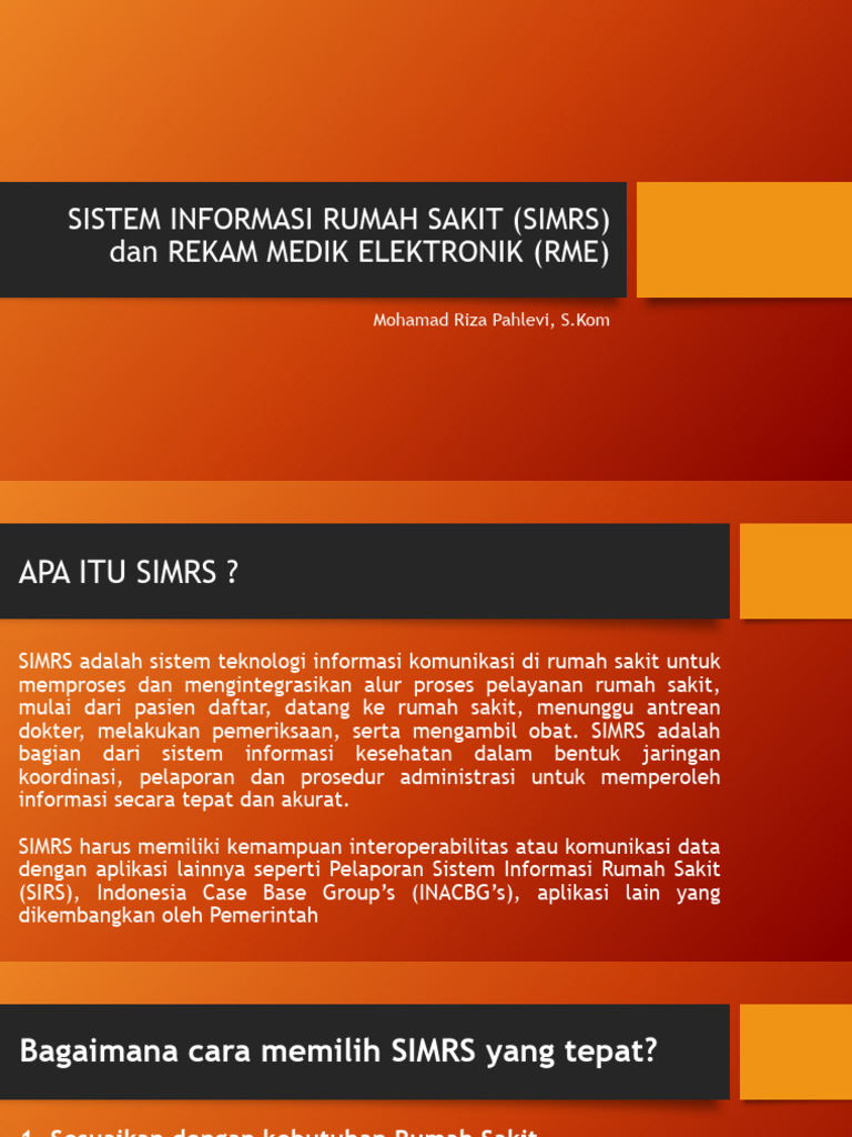Simrs (Rme) | PDF