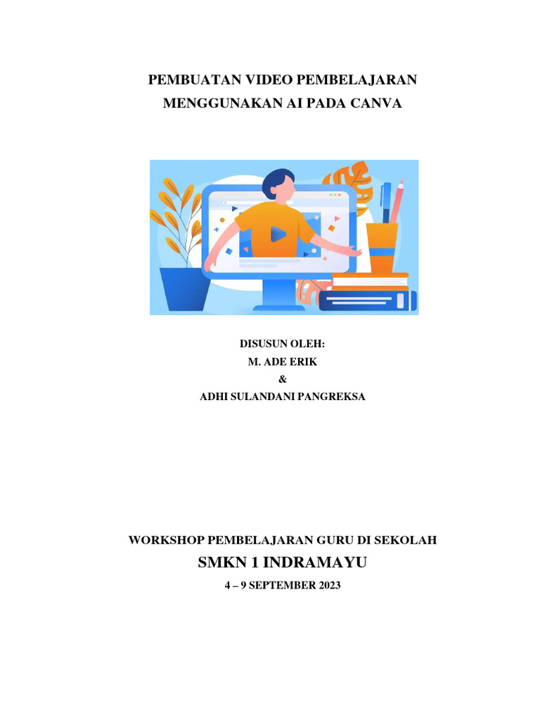 Modul Video Pembelajaran Canva | PDF | Karier & Perkembangan