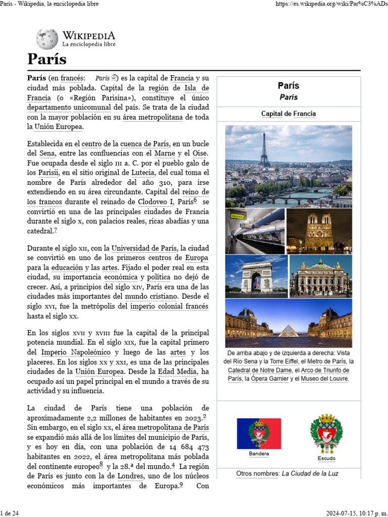 París | PDF | París | Francia