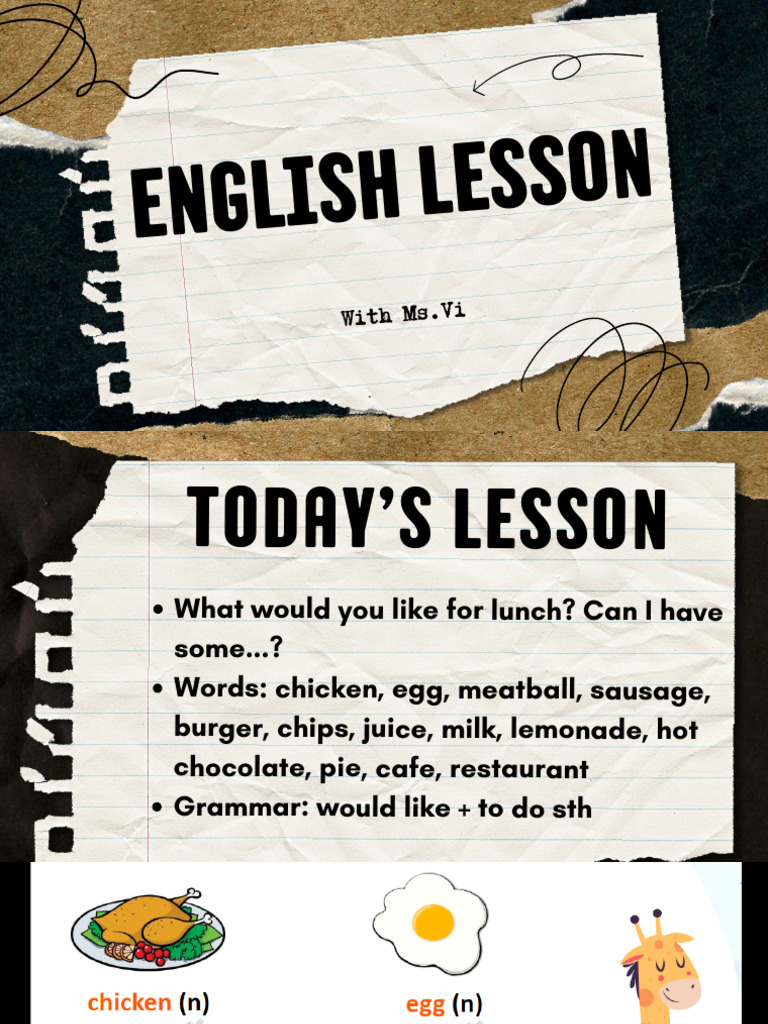 Lesson 44 - EYL With Ms - Vi | PDF | Cooking, Food & Wine