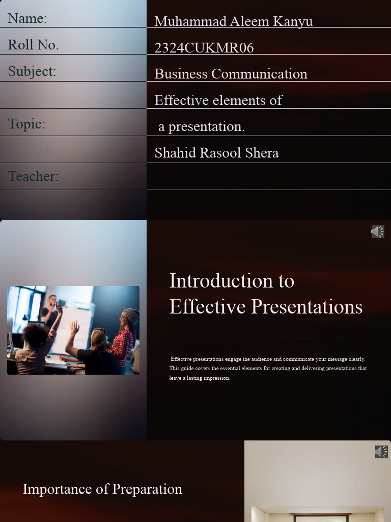 Effective Presentation Introductions | PDF | Body Language | Human ...