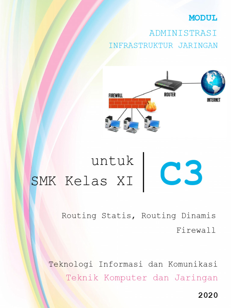 MODUL AJAR AIJ [Routing Statis, Dinamis, Firewall Jaringan] | PDF