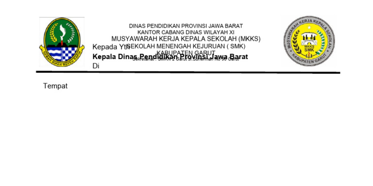 Kop Surat Mkks | PDF