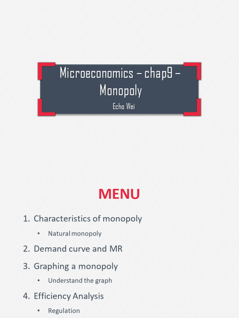 chap9-monopoly | PDF | Monopoly | Profit (Economics)