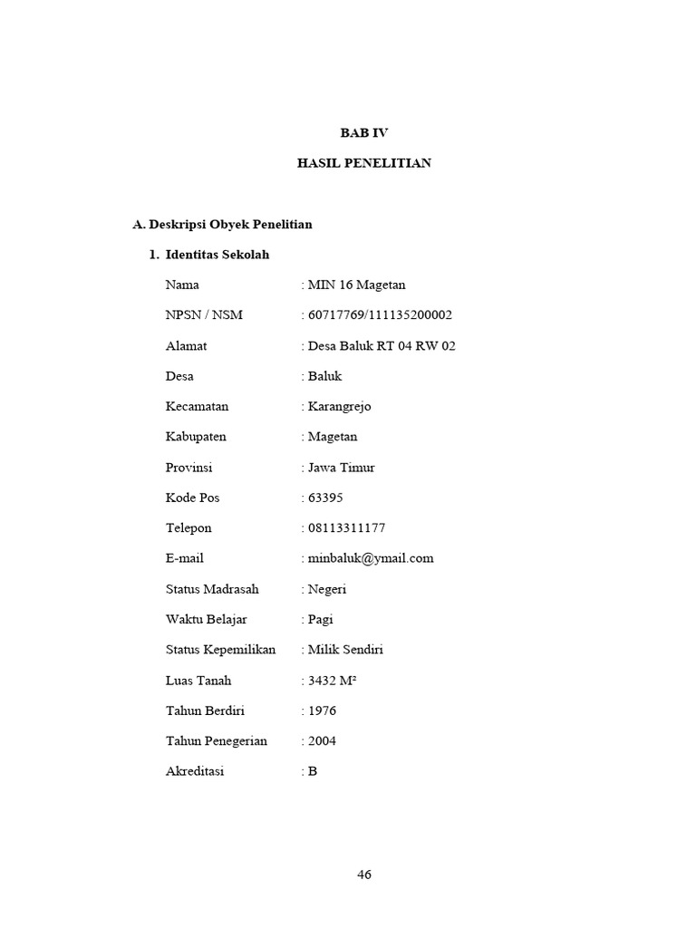 BAB IV Dan V ANNISA | PDF