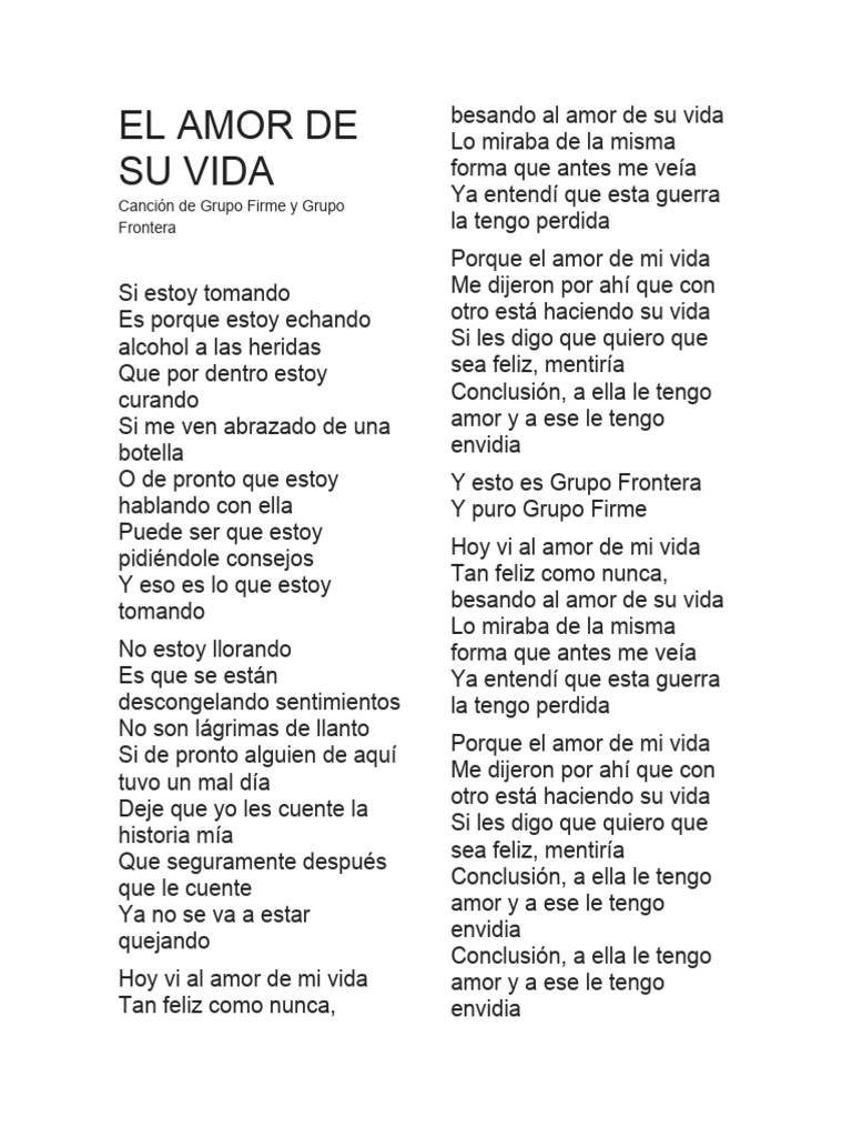 El Amor de Su Vida | PDF