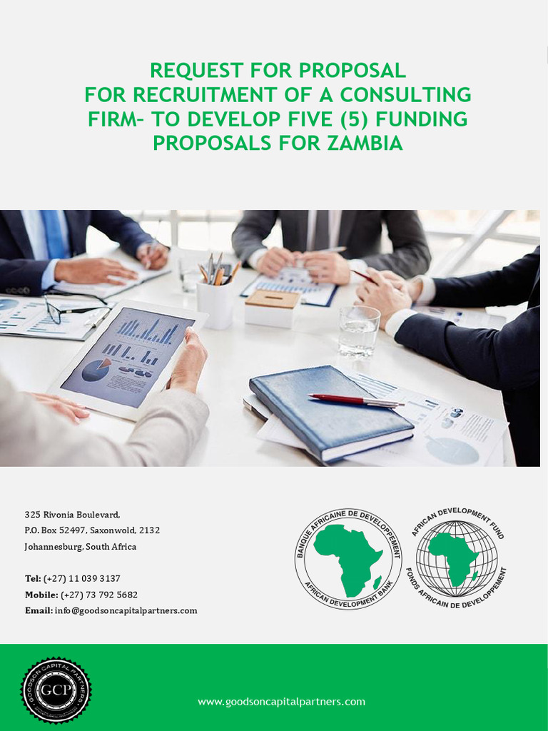 Consulting Firm Proposal for Zambia Funding | PDF | Public–Private ...