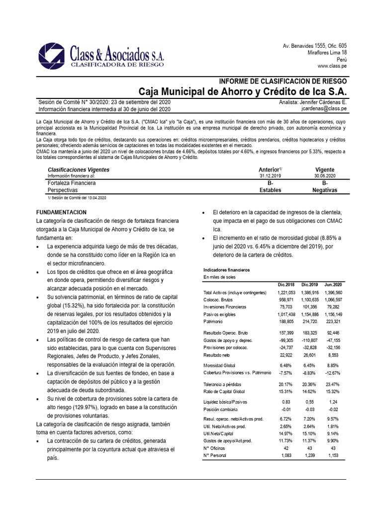 CMAC Ica | PDF | Auditoría | Bancos