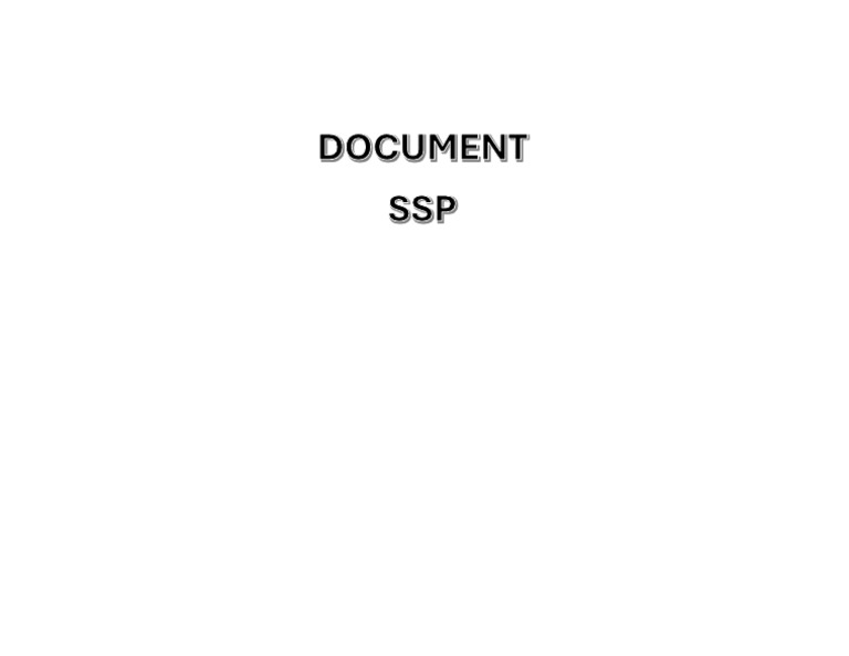 SSP | PDF