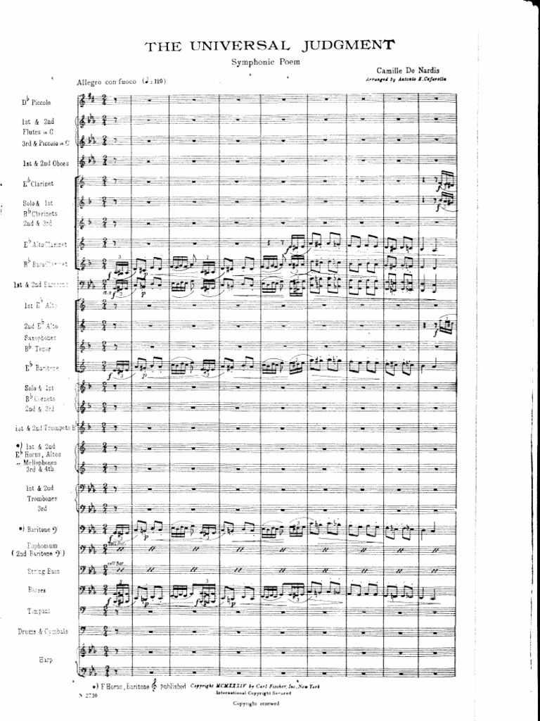 Universal Judgment Symphonic Poem | PDF