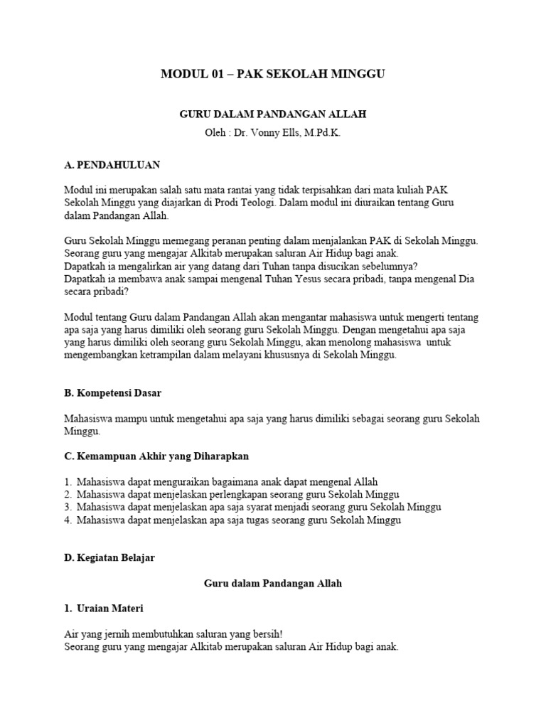 Modul Kuliah 1 Dan 2 | PDF | Pengembangan Diri